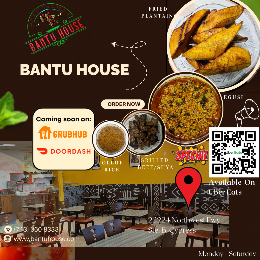 Home - Bantu House: Best African Restaurant Cypress, TX