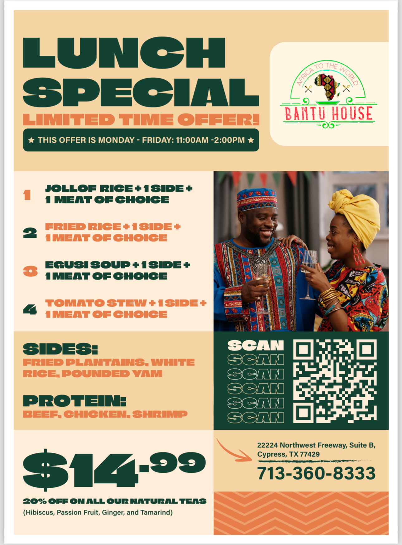 Home - Bantu House: Best African Restaurant Cypress, TX
